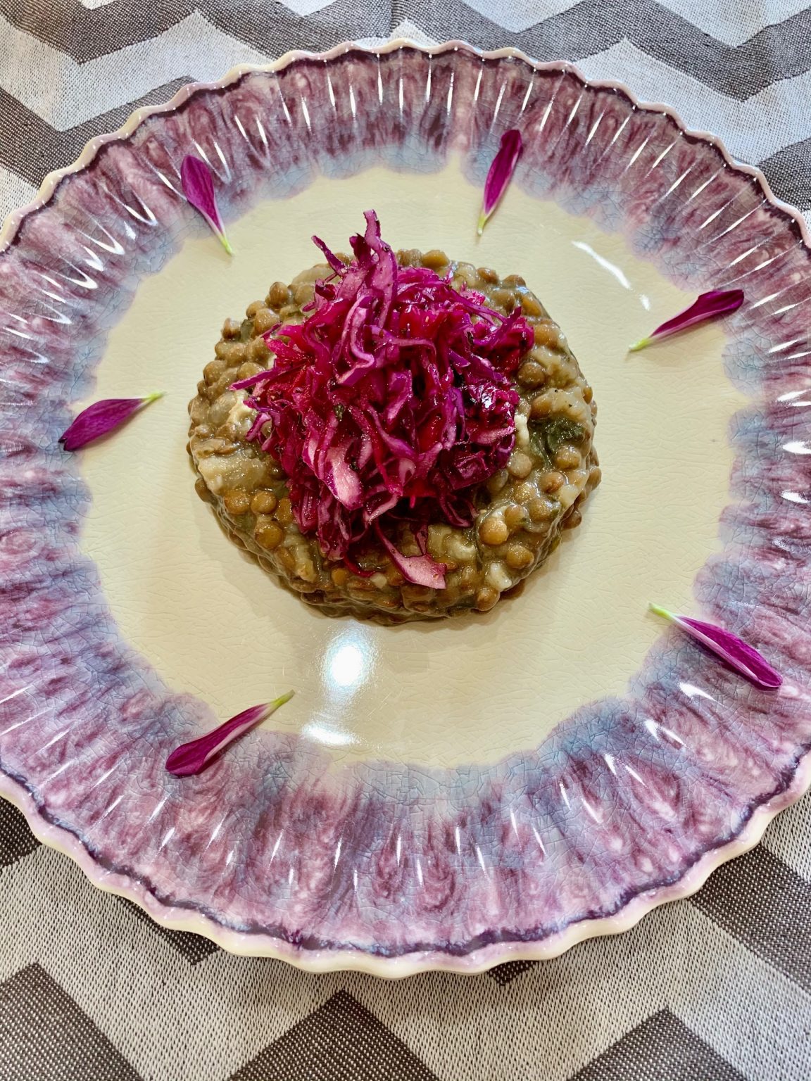 Anita’s Healthy Delicious Lebanese Mujadara(Lentils) with Red Cabbage ...